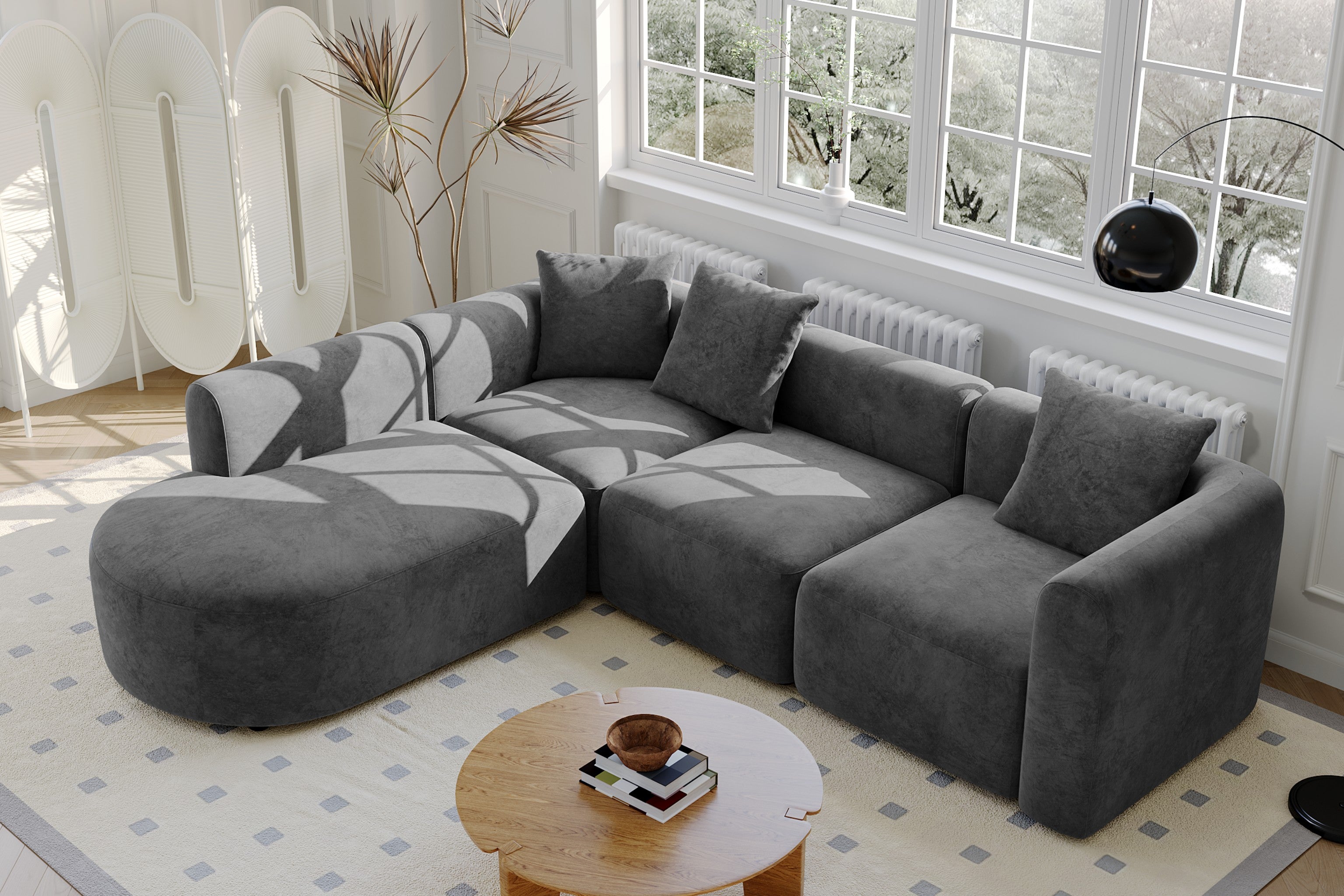 Arcadia Modular Sofa Flexible Design with Smooth Curves | Coucio ...